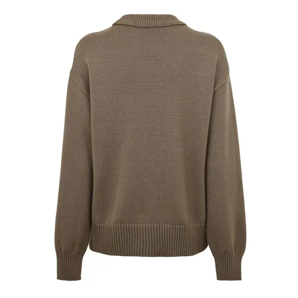 AMI Paris Crew Neck Jumper With Logo Detail