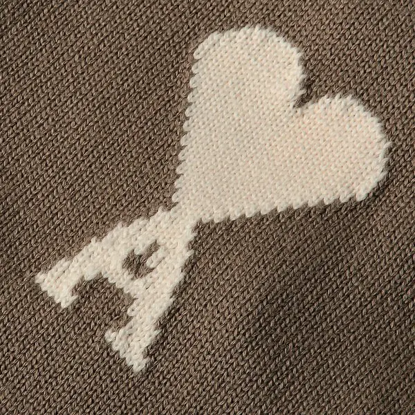 AMI Paris Crew Neck Jumper With Logo Detail