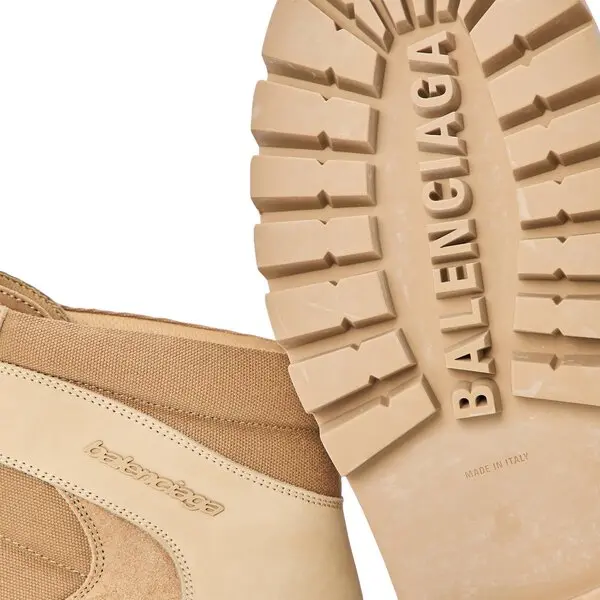 Balenciaga Lace-up Hiking Boots With Chunky Sole