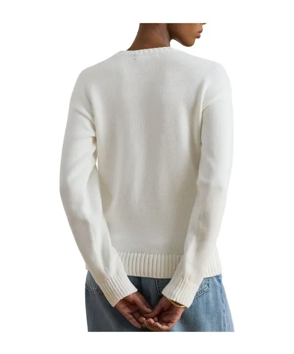 Ralph Lauren Crew Neck Jumper With Dog Motif