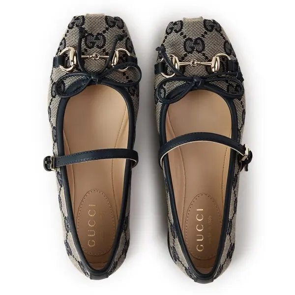 Gucci Ballerina Flats With Horsebit Detail