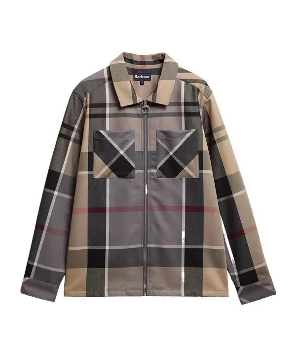 Barbour Plaid Zip-up Jacket