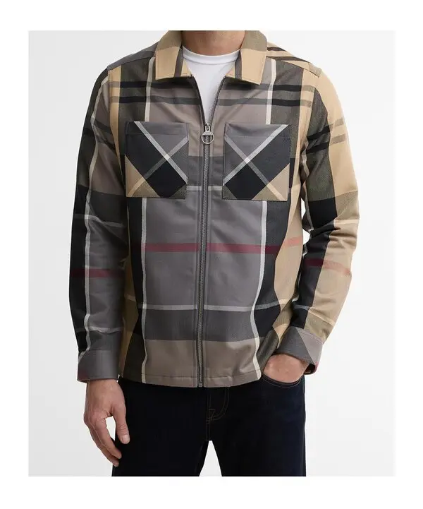 Barbour Plaid Zip-up Jacket
