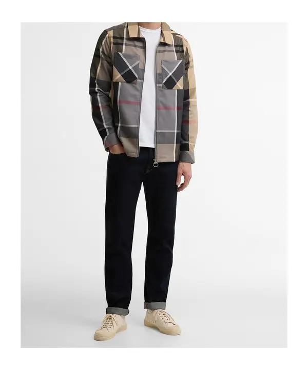 Barbour Plaid Zip-up Jacket