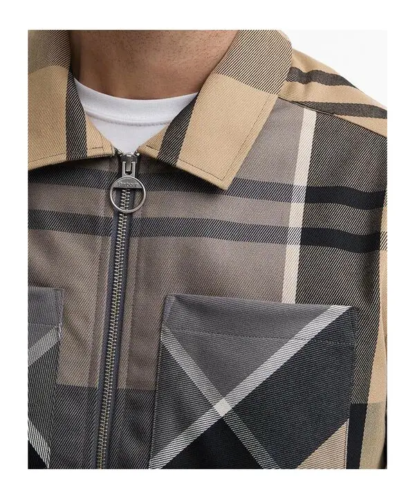 Barbour Plaid Zip-up Jacket