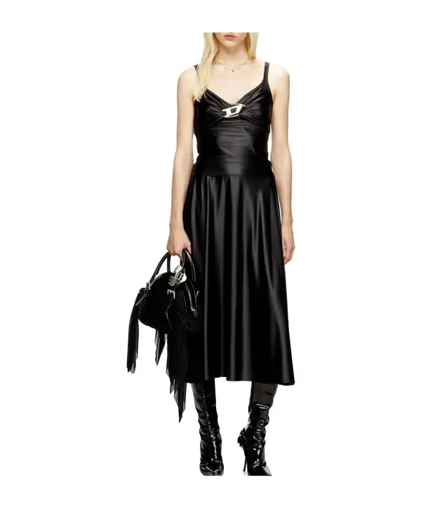 DIESEL® Sleeveless Top With Twisted Detail And Cut-out