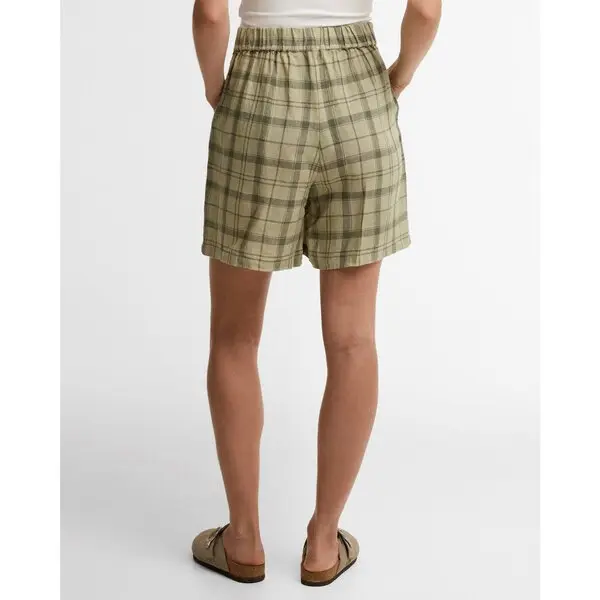 Barbour Plaid Tailored Shorts With Belt Loops And Side Pockets