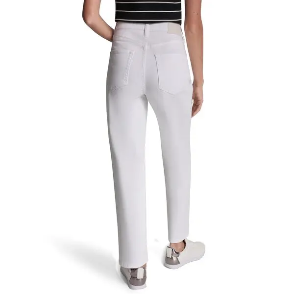 Dkny High Rise Classic Straight Leg Denim Jeans