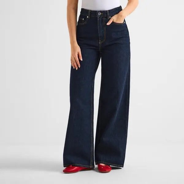 GANNI Wide Leg Jeans
