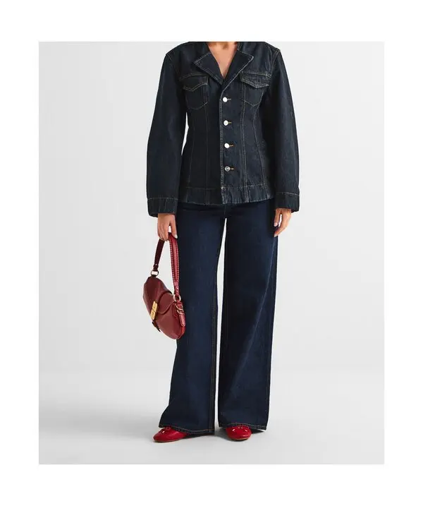 GANNI Wide Leg Jeans