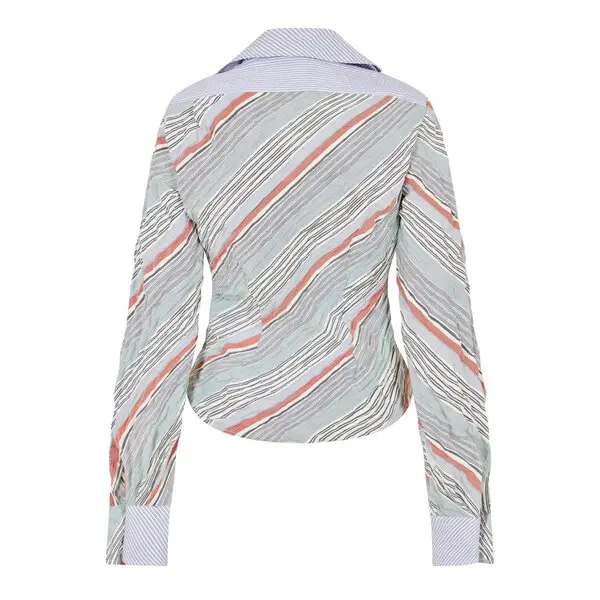 VIVIENNE WESTWOOD Long Sleeve Diagonal Striped Shirt