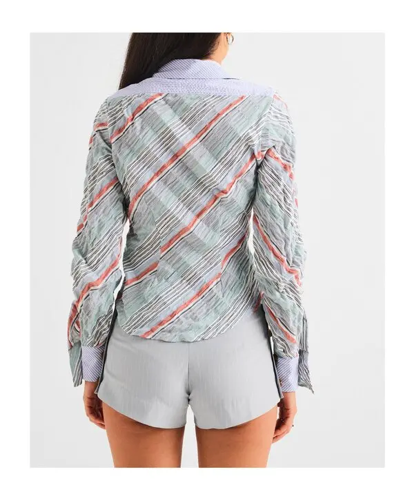 VIVIENNE WESTWOOD Long Sleeve Diagonal Striped Shirt