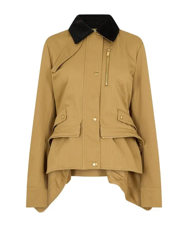 Alexander McQueen Herringbone Track Jacket - Nude