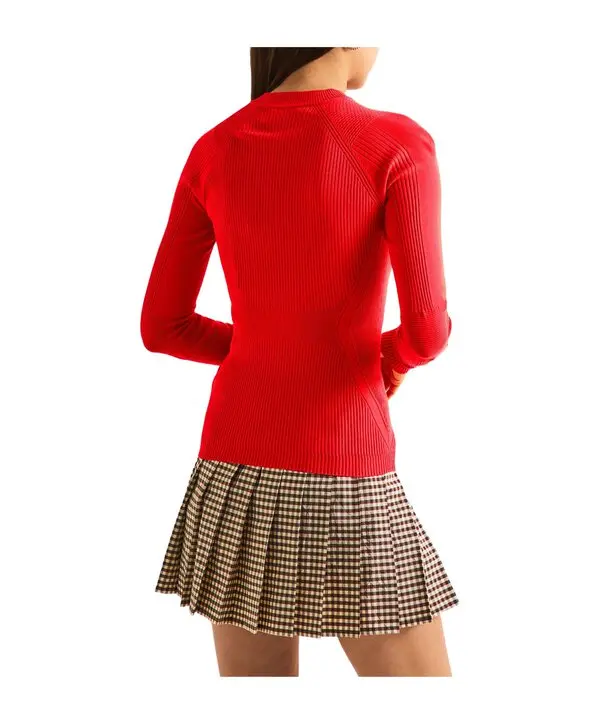 Moncler Ribbed Knit Crew Neck Jumper