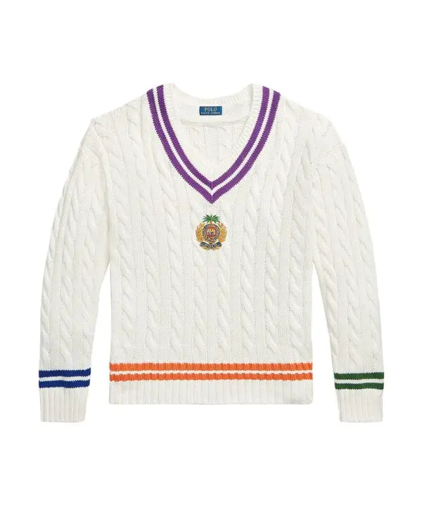 Polo Ralph Lauren Cable Knit V-neck Sweater