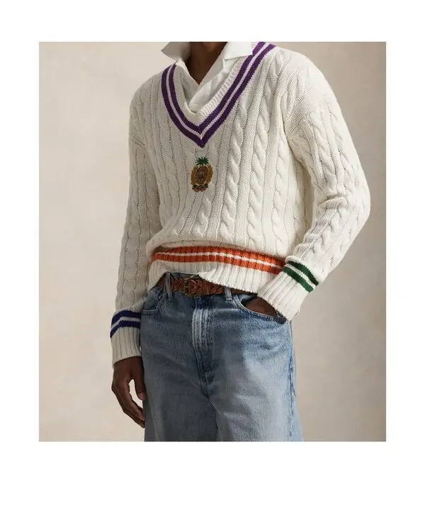 Polo Ralph Lauren Cable Knit V-neck Sweater