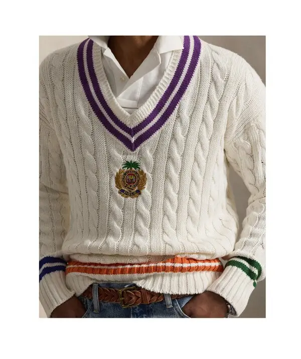 Polo Ralph Lauren Cable Knit V-neck Sweater