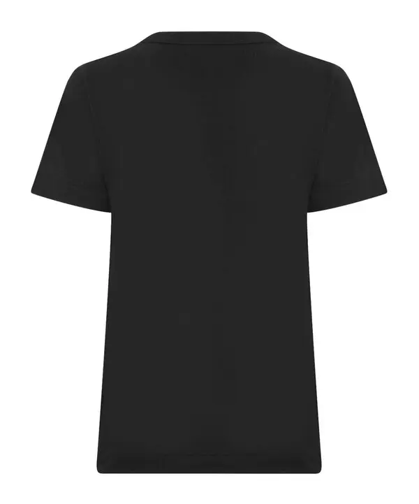 Play Comme Des Garcon Logo Crew Neck T-shirt - Black