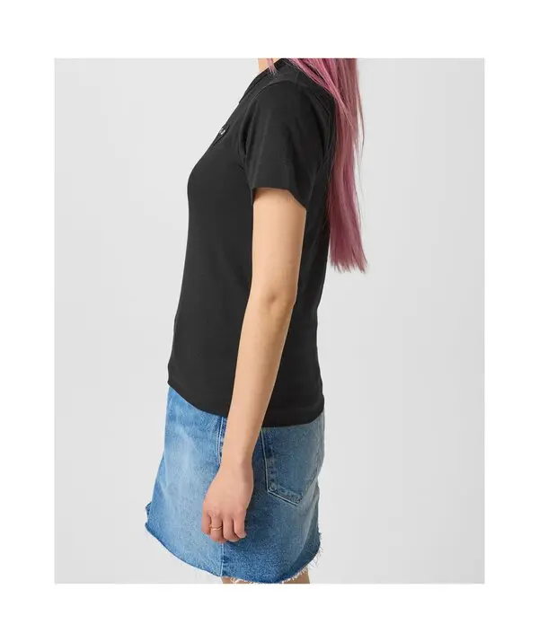 Play Comme Des Garcon Logo Crew Neck T-shirt - Black