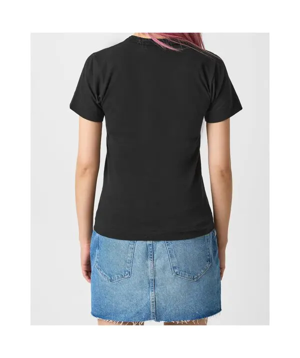 Play Comme Des Garcon Logo Crew Neck T-shirt - Black