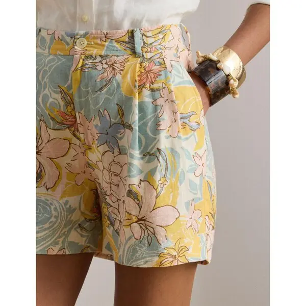 Ralph Lauren Tailored Floral Print Shorts