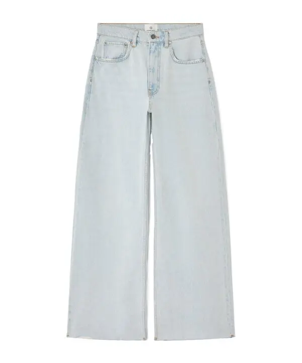 ANINE BING Wide Leg Jeans - White
