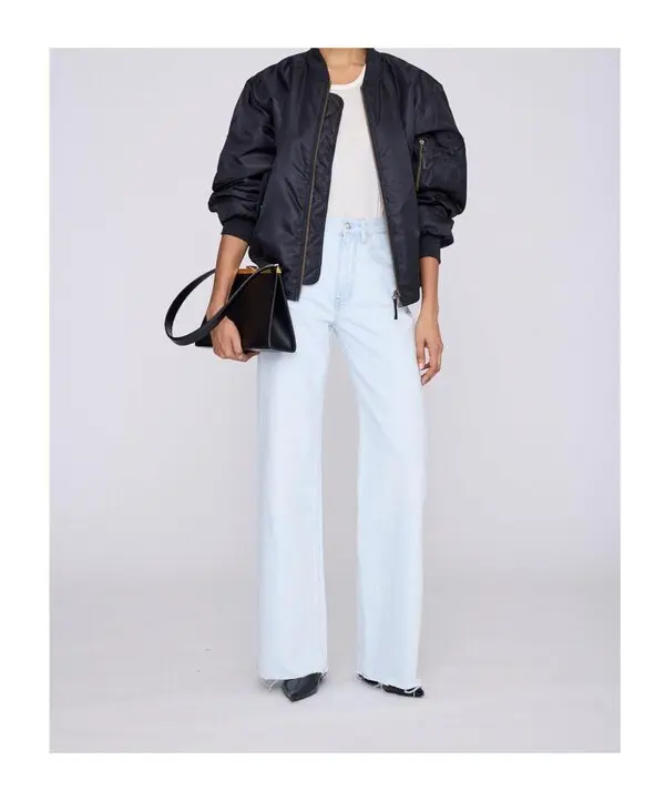 ANINE BING Wide Leg Jeans - White