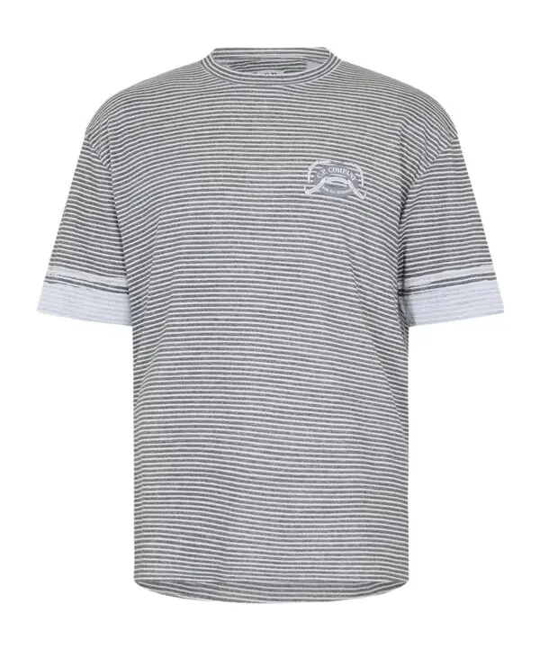 C.P. COMPANY Logo Striped T-shirt