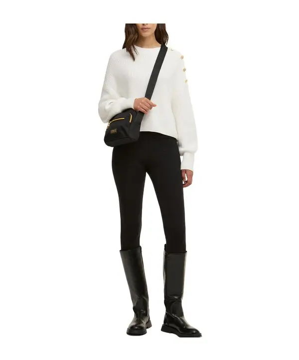 Barbour Crew Neck Jumper With Button Detail