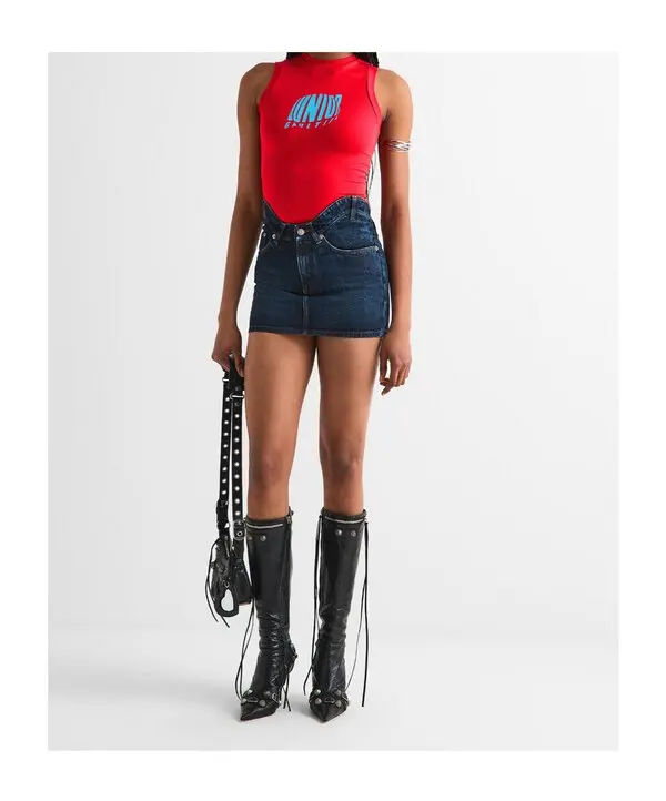 JEAN PAUL GAULTIER Denim Mini Skirt