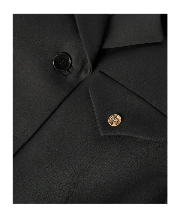 Versace Waist-hugging Single-breasted Jacket