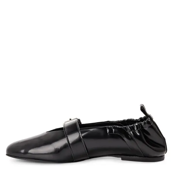 GANNI Buckle Detail Ballet Flats