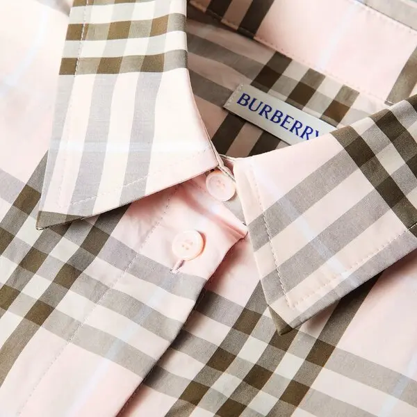 Burberry Long Sleeve Plaid Shirt