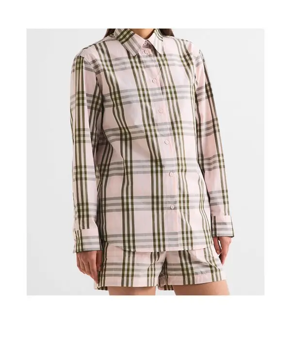Burberry Long Sleeve Plaid Shirt