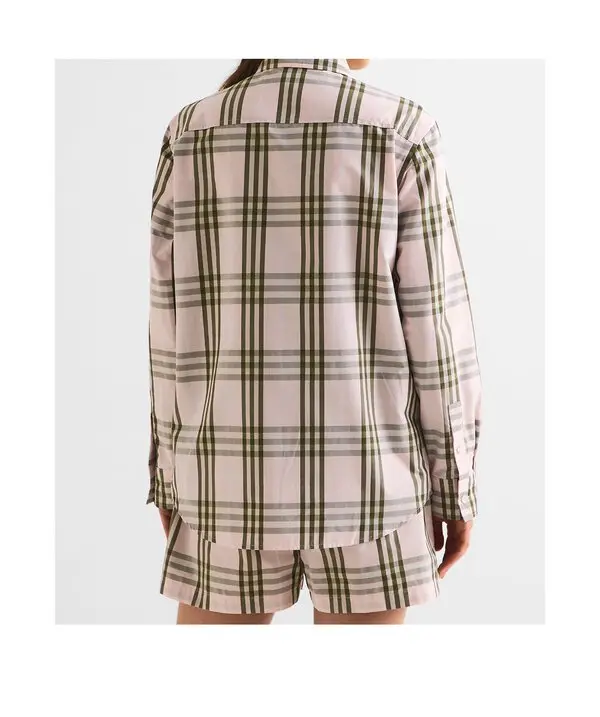 Burberry Long Sleeve Plaid Shirt