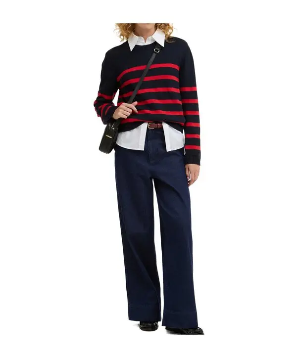 Barbour Striped Cotton Crew Neck Jumper