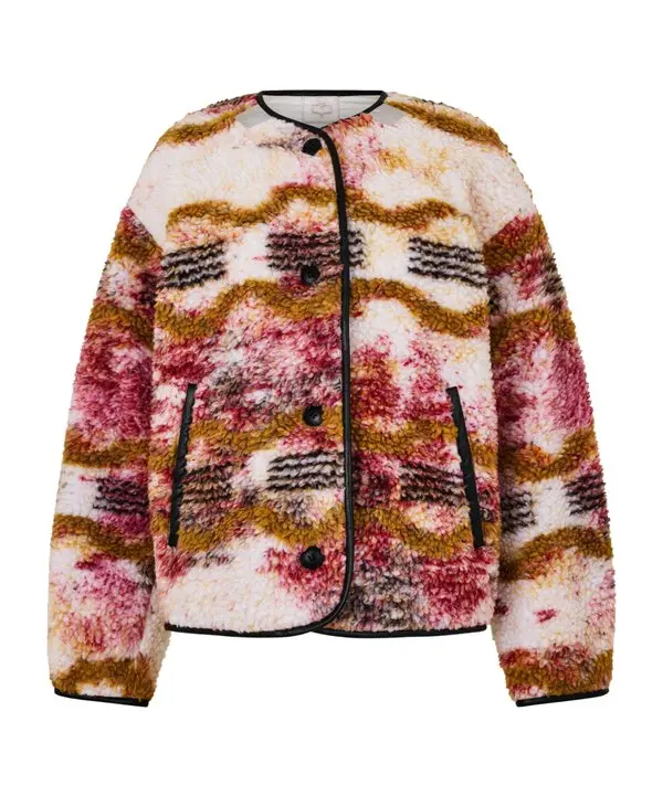 Isabel Marant Étoile Multicolor Patterned Fleece Jacket - Pink