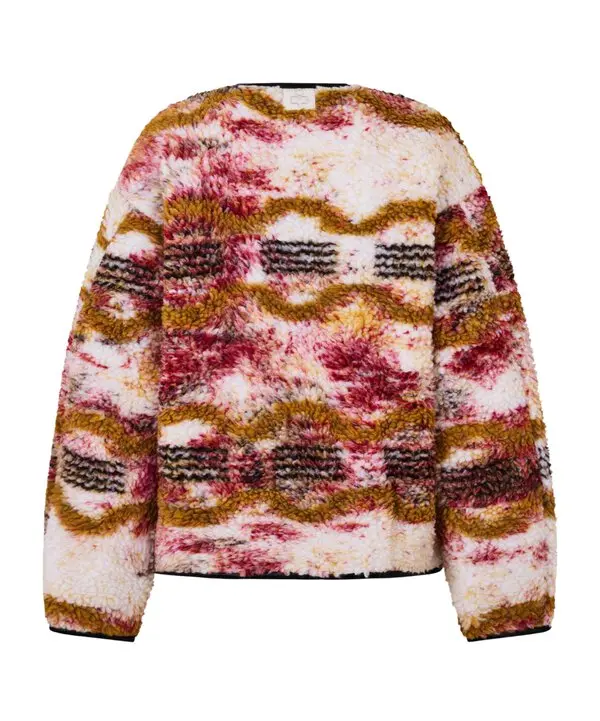 Isabel Marant Étoile Multicolor Patterned Fleece Jacket - Pink