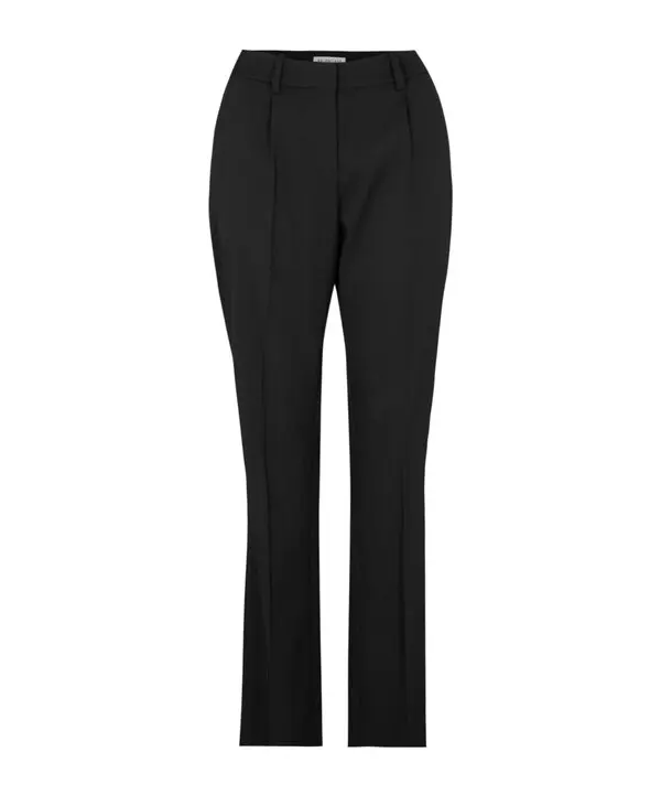 Balenciaga High-waisted Slim-fit Trousers With Front Pleats