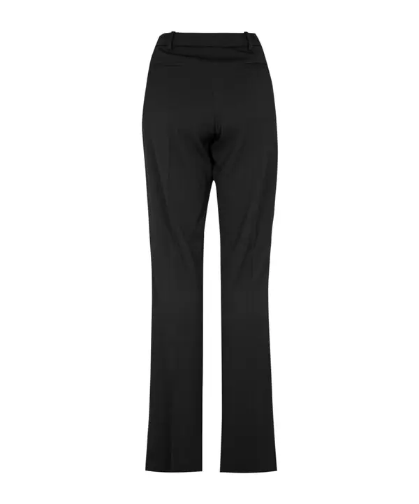 Balenciaga High-waisted Slim-fit Trousers With Front Pleats