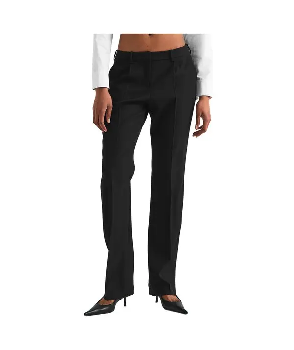 Balenciaga High-waisted Slim-fit Trousers With Front Pleats