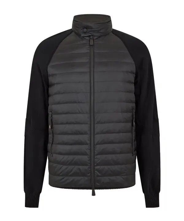 Moncler Hybrid Jacket With Quilted Front And Knit Sleeves