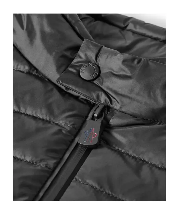 Moncler Hybrid Jacket With Quilted Front And Knit Sleeves
