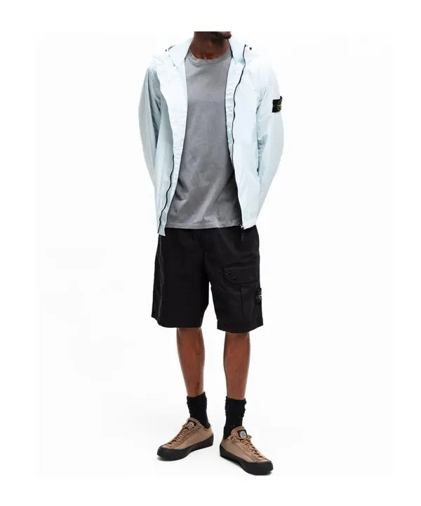 Stone Island Crinkle Rep Hooded Bomber Jacket