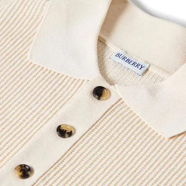 Burberry Knitted Short Sleeve Polo Shirt