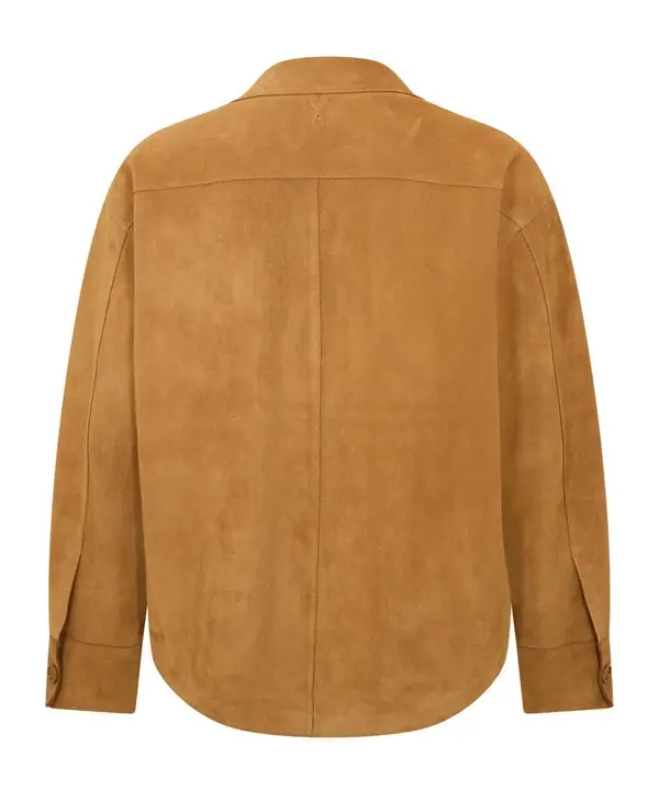 AMI Paris Suede Shirt Jacket
