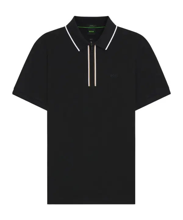 Hugo Boss Short-sleeved Zip-up Polo Shirt