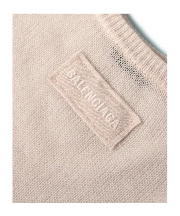 Balenciaga Crew Neck Jumper - Nude