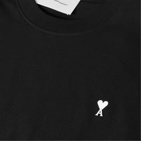 AMI Paris Logo Short-sleeved T-shirt - Black