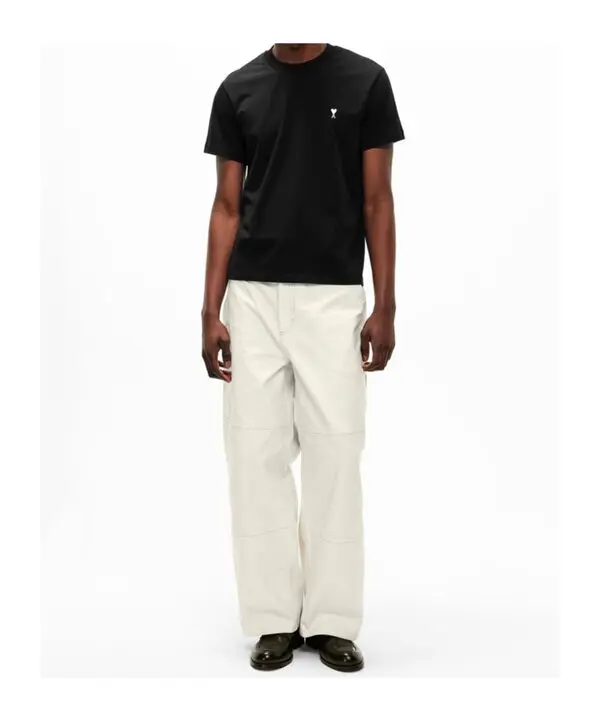 AMI Paris Logo Short-sleeved T-shirt - Black